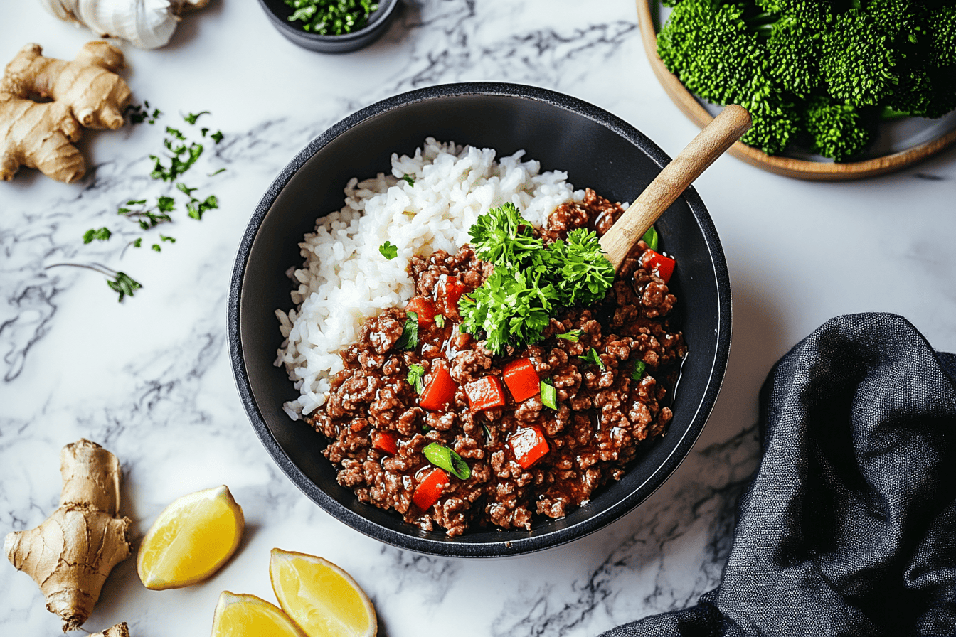 Sticky Ginger Beef Mince – Dishes Recipe