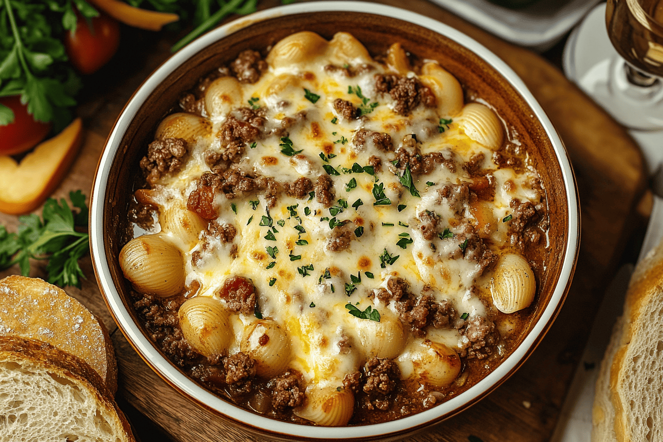 Creamy Beef and Shells – Dishes Recipe