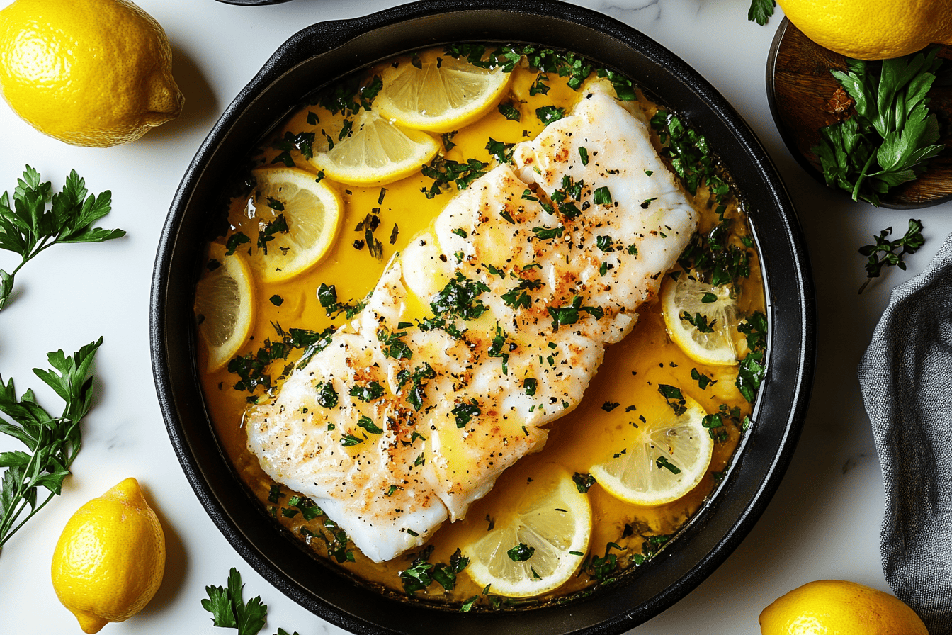 Lemon Butter Baked Cod – Dishes Recipe