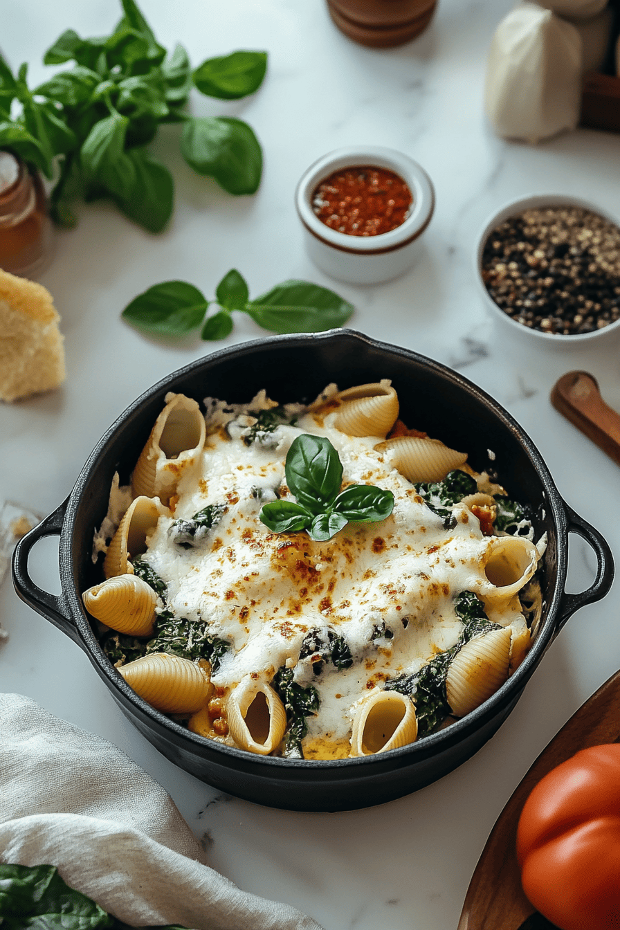 Cheesy Spinach Stuffed Shells – Dishes Recipe