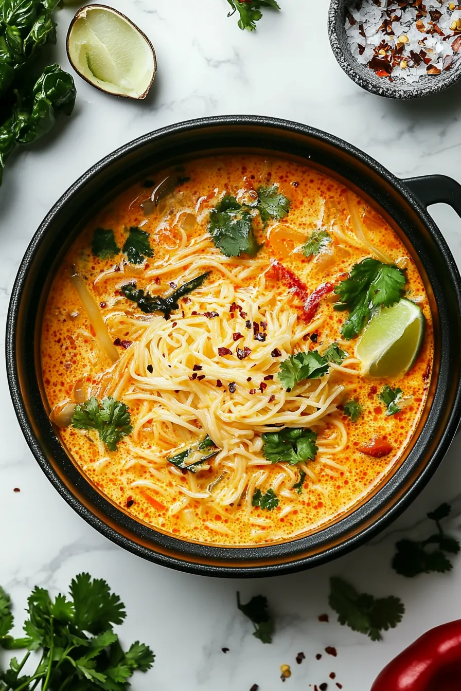 Spicy Coconut Noodles – Dishes Recipe