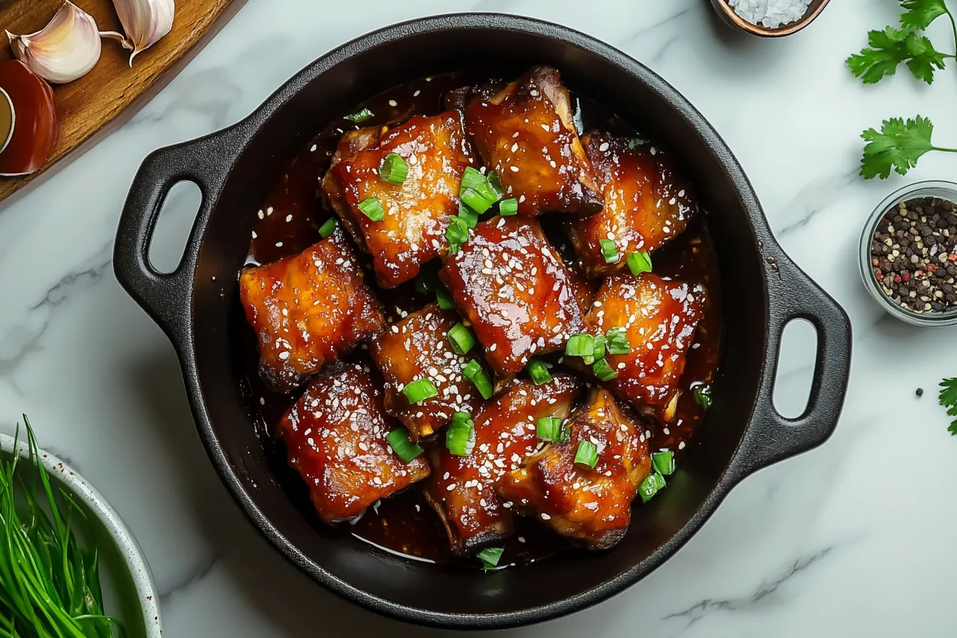 Sticky Honey Garlic Ribs – Dishes Recipe