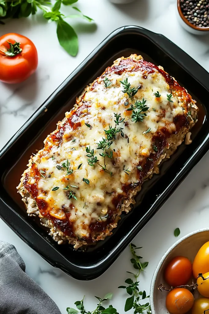 Melt-in-Your-Mouth Garlic Parmesan Chicken Meatloaf – Dishes Recipe