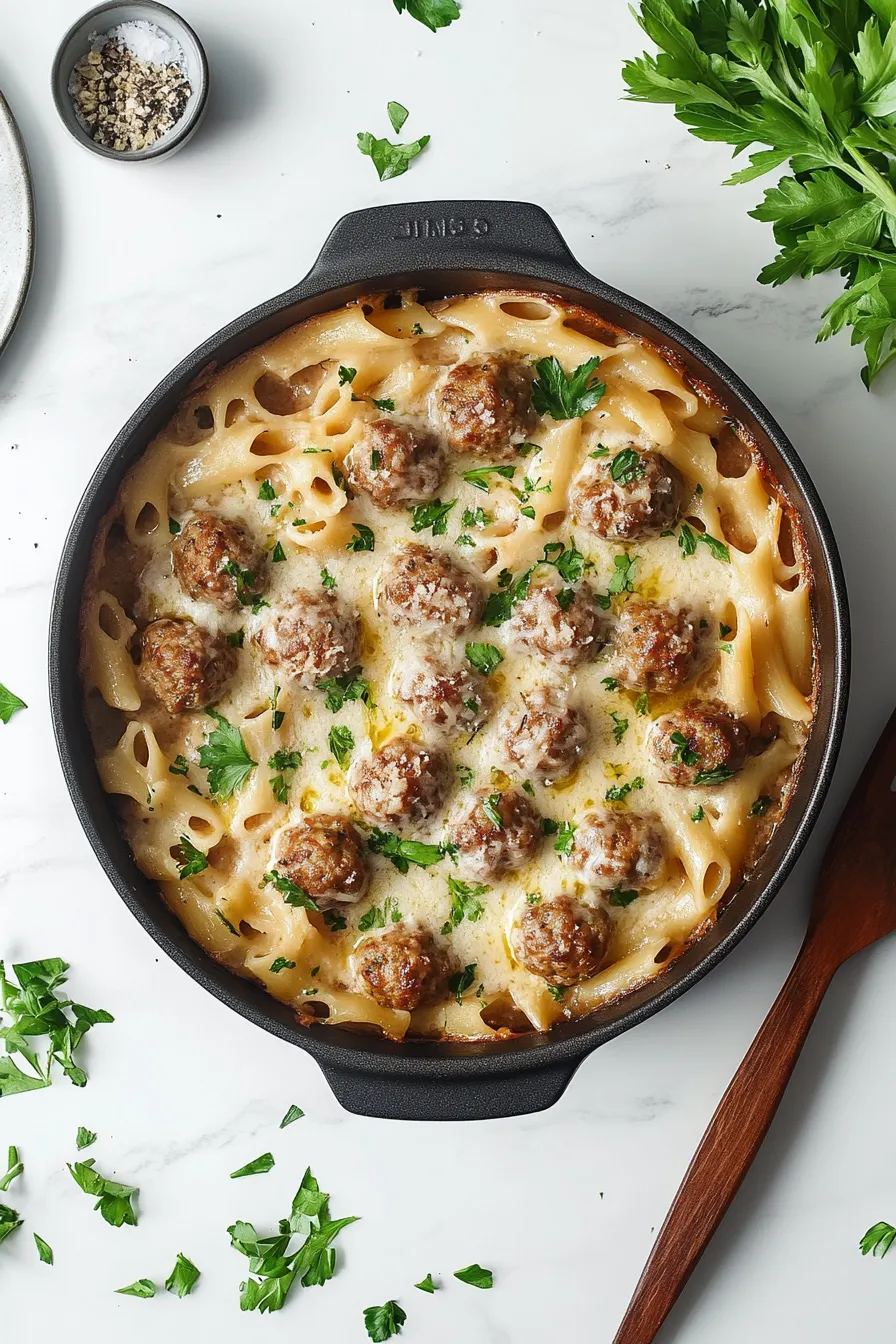 Swedish Meatball Pasta Bake – Dishes Recipe