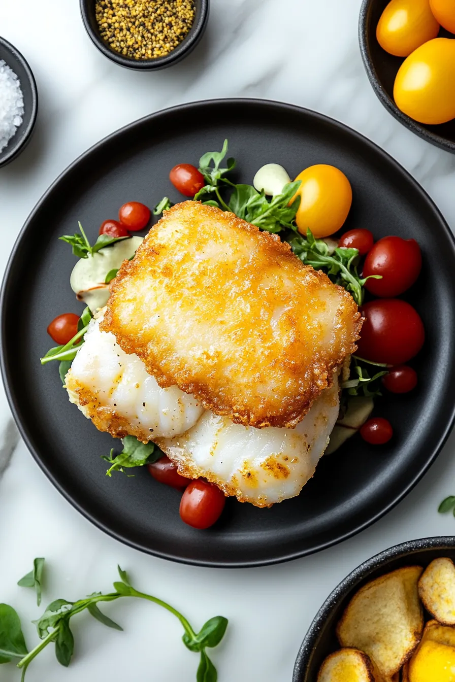 Crispy Fried Cod Sandwich – Dishes Recipe