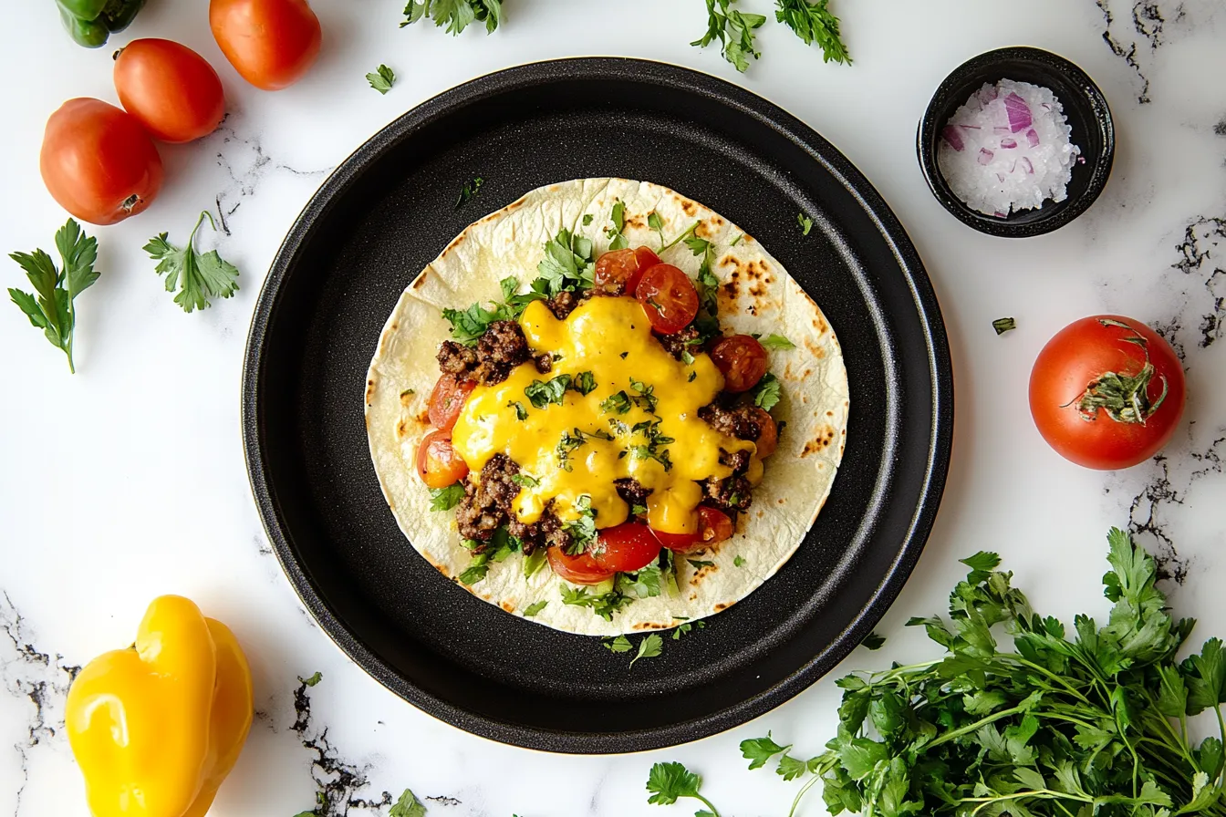 Smashed Cheeseburger Tacos – Dishes Recipe