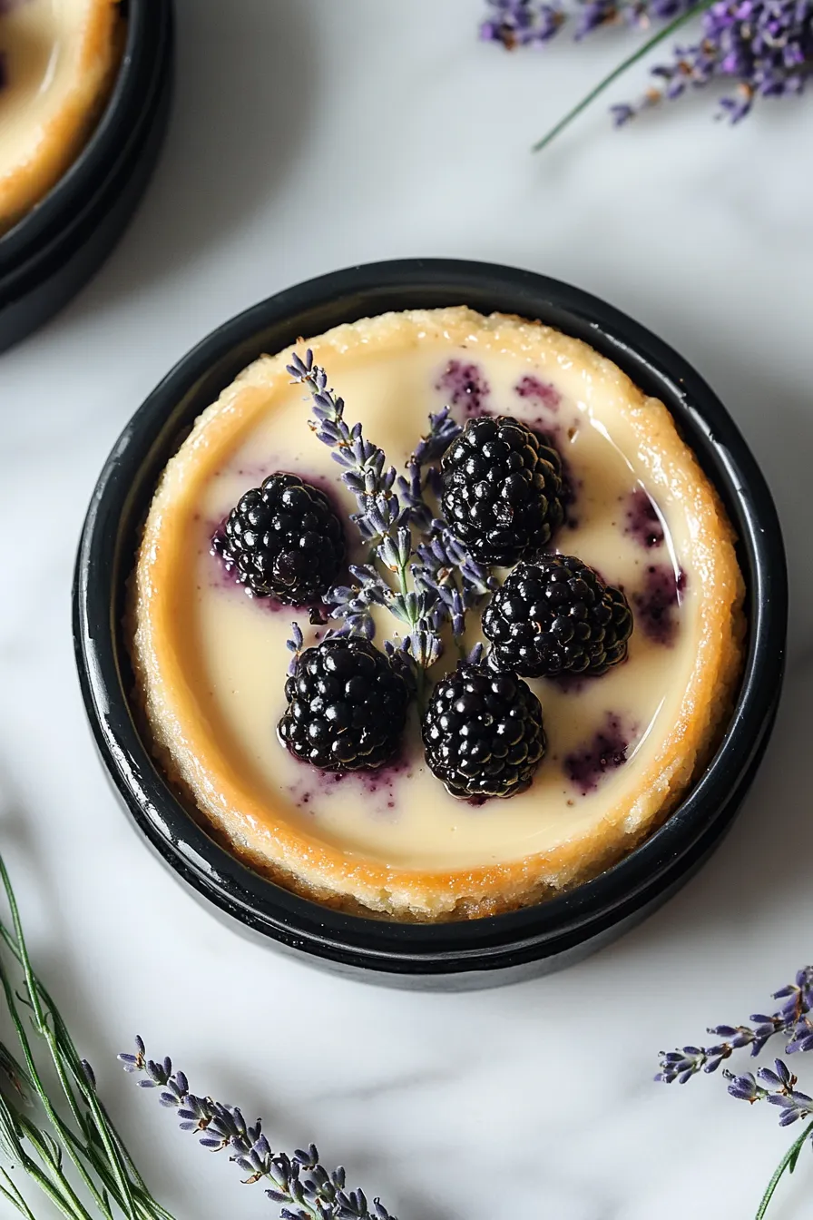 Mini Blackberry Lavender Cheesecakes – Dishes Recipe