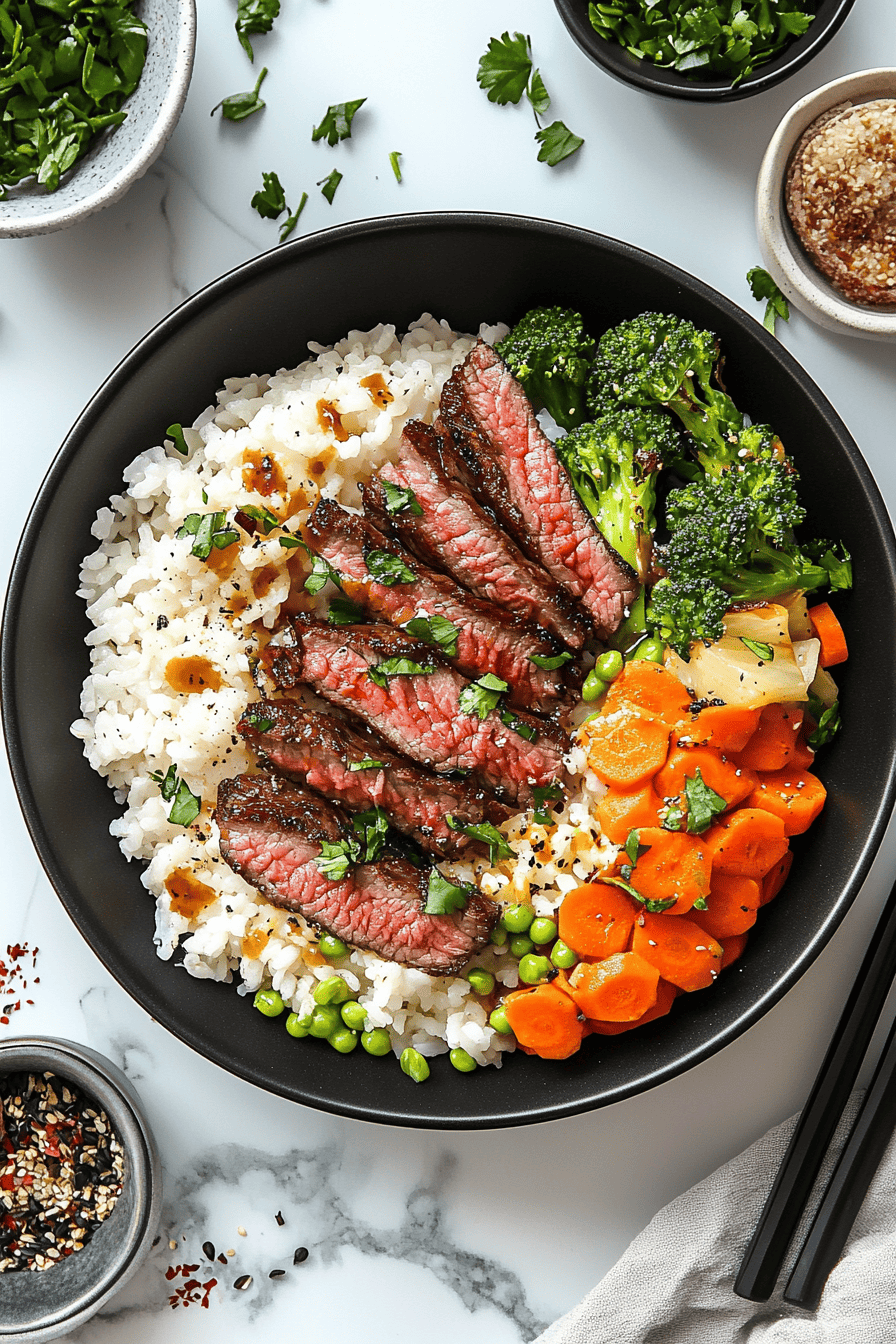 Steak Rice Bowls – Dishes Recipe