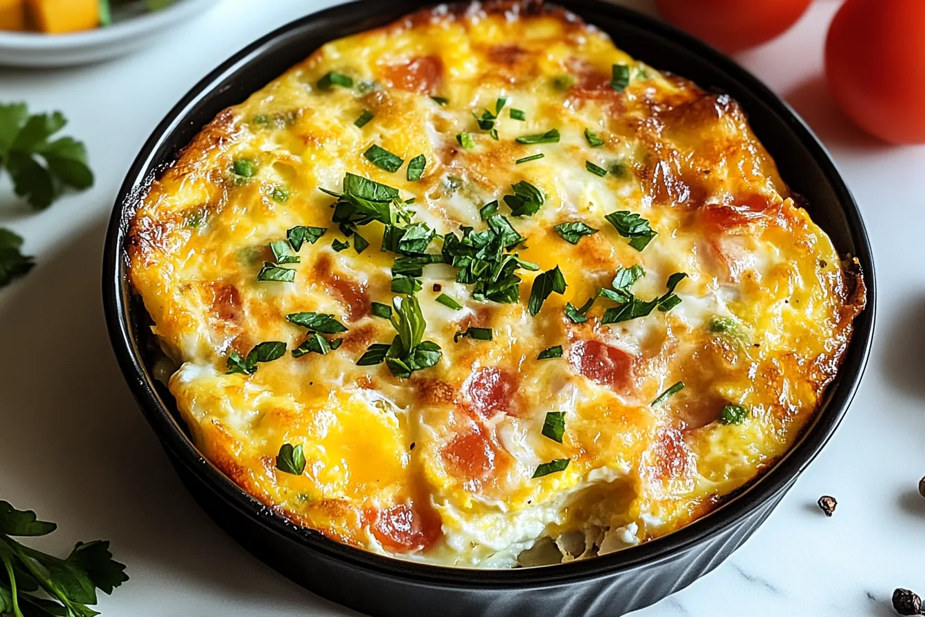 Cheesy Egg Bake – Dishes Recipe