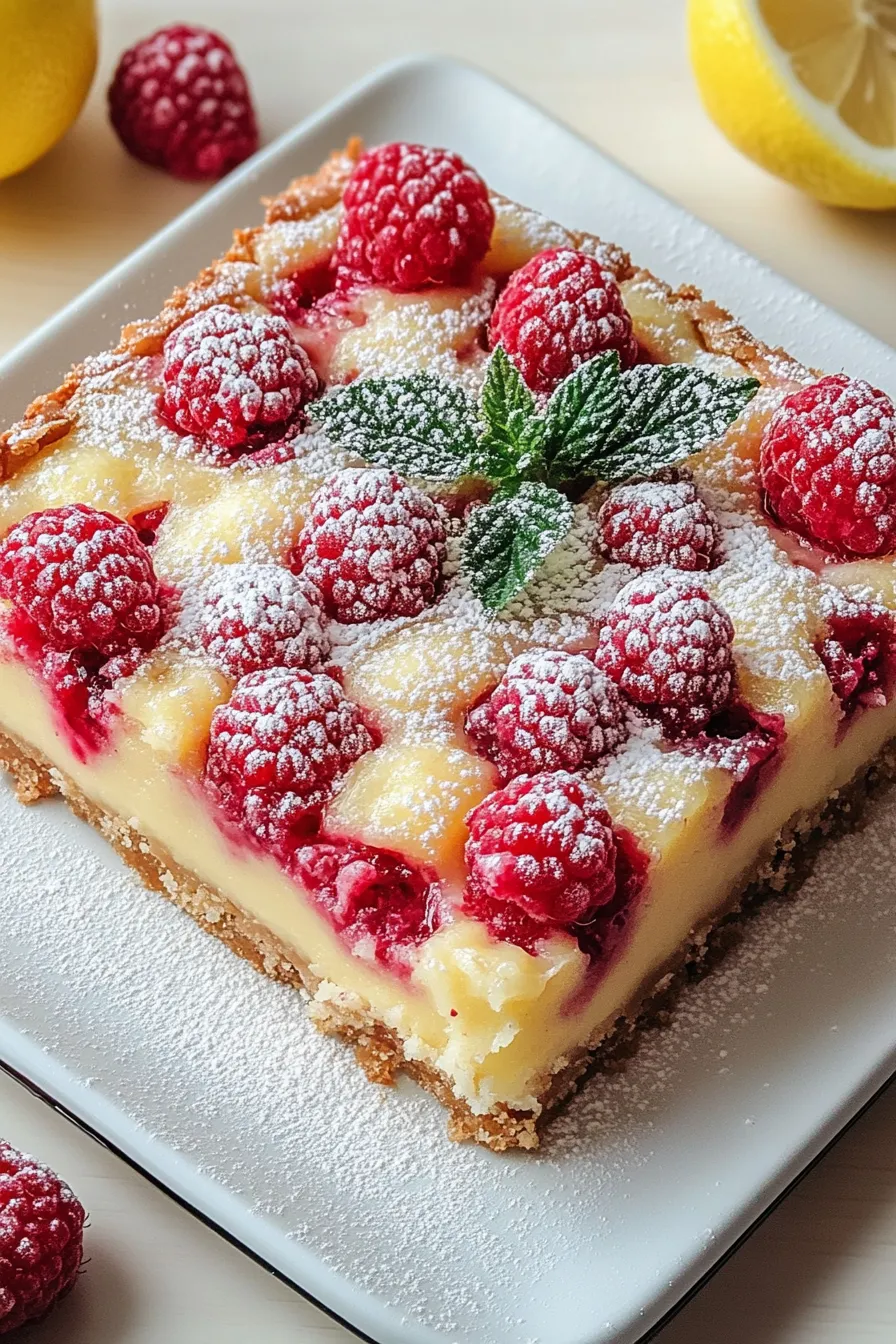 Lemon Raspberry Bars – Dishes Recipe