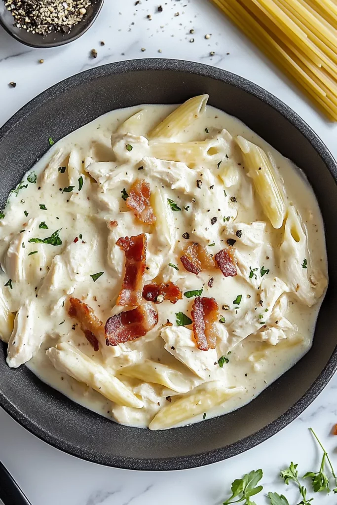 Creamy Chicken Bacon Ranch Pasta – Dishes Recipe