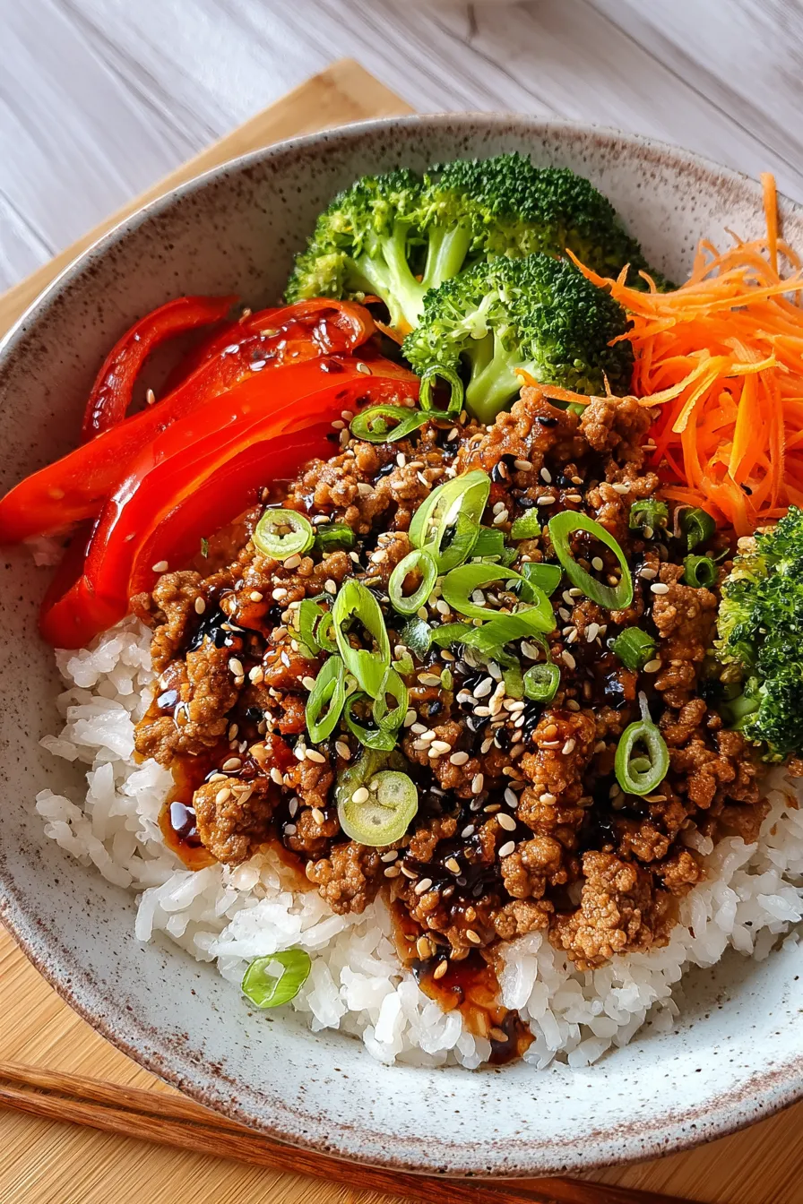Healthy Ground Turkey Teriyaki Rice Bowl – Dishes Recipe