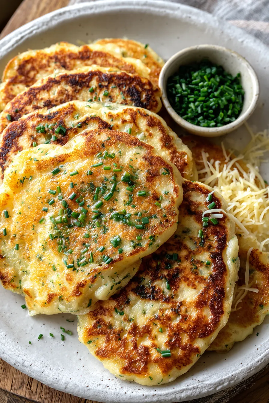 Cheese & Chive Pancakes – Dishes Recipe