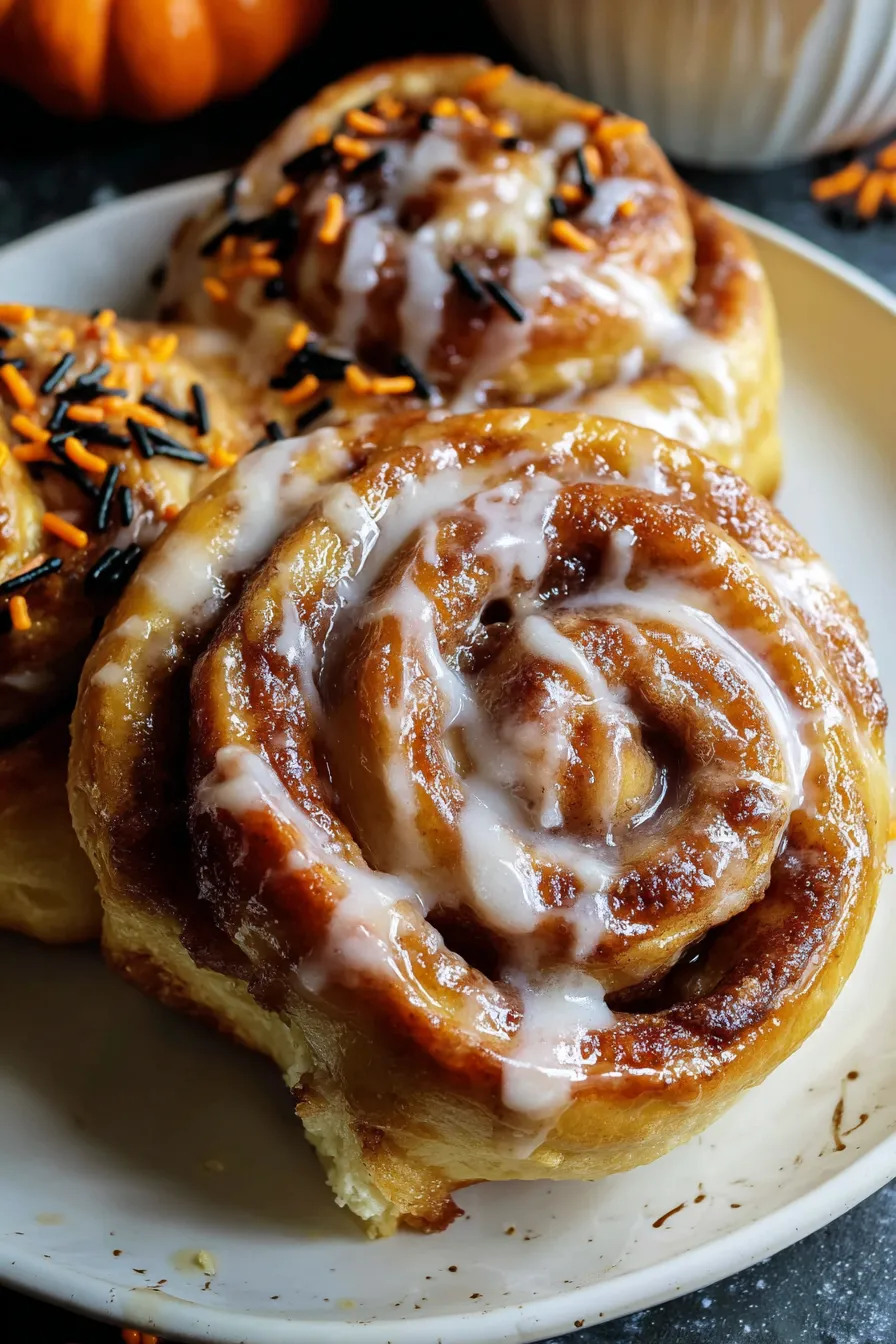 Halloween Cinnamon Rolls – Dishes Recipe