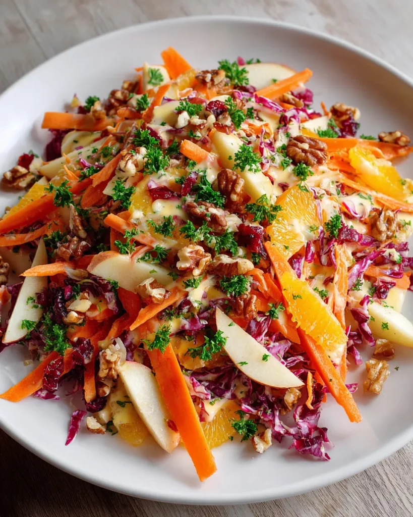 Crunchy Apple Carrot Salad with Creamy Citrus Dressing – Dishes Recipe