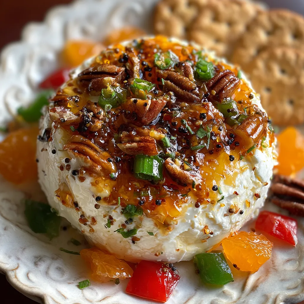 Sweet and Spicy Pepper Jelly Cheeseball – Dishes Recipe