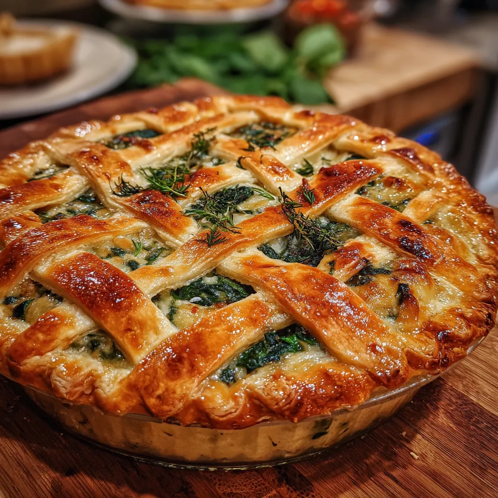 Spinach Stuffed Pie – Dishes Recipe