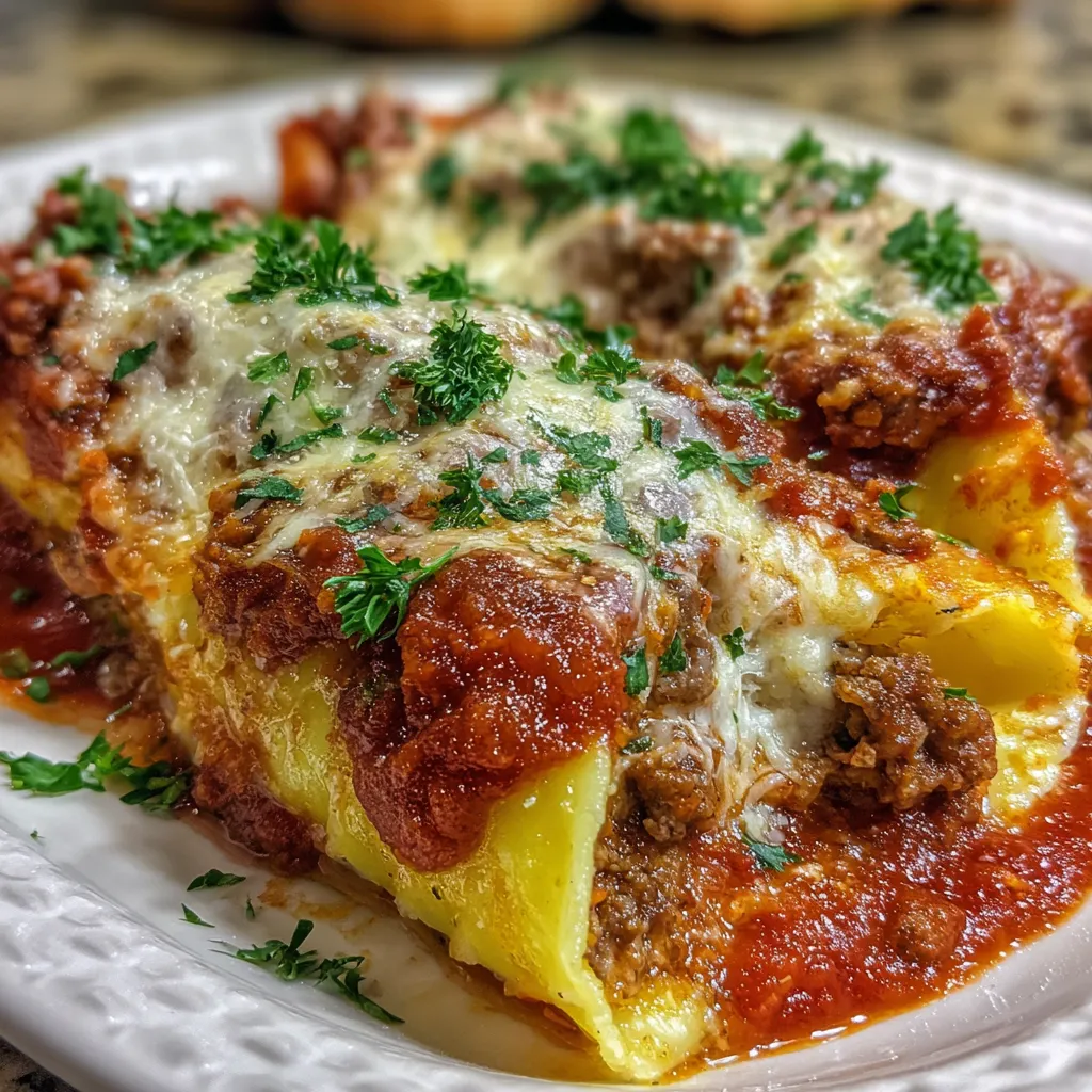 Stuffed Manicotti with Meat Sauce – Dishes Recipe