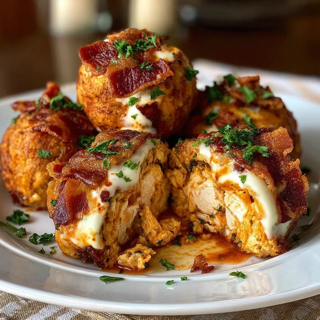 Buffalo Chicken Bacon Mozzarella Bombs – Dishes Recipe